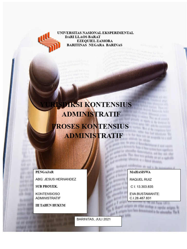 Yurisdiksi Kontensius Administratif Venezuela | PDF