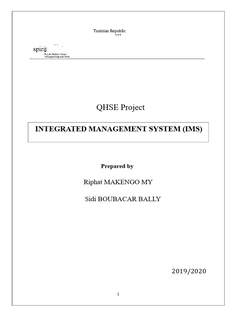 Practical Case of An Integrated Management System | PDF | Occupational ...