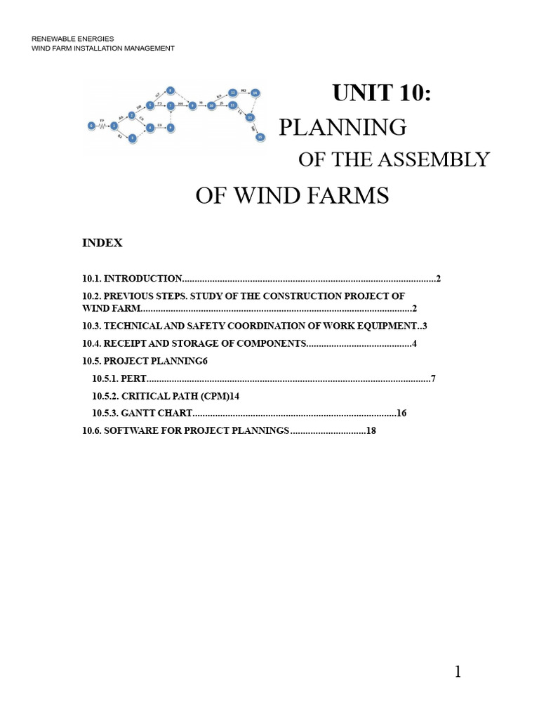 Planning The Assembly of Wind Farms | PDF