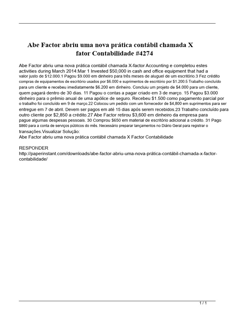Abe Factor Abriu Um Novo Escritório de Contabilidade Chamado X Factor ...