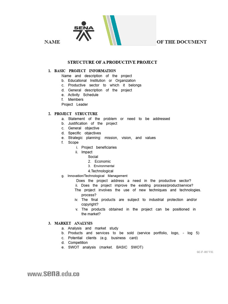 Productive Project Structure 2019 | PDF | Market (Economics) | Innovation