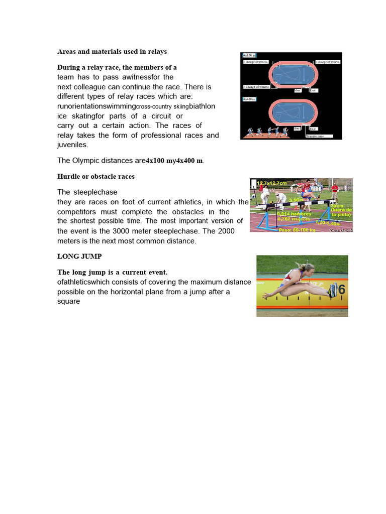 Types and Materials in Relay Races | PDF