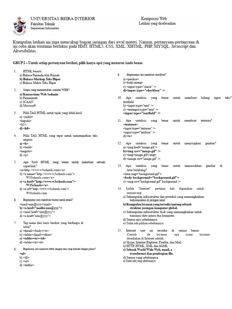 Latihan Yang Diselesaikan | PDF