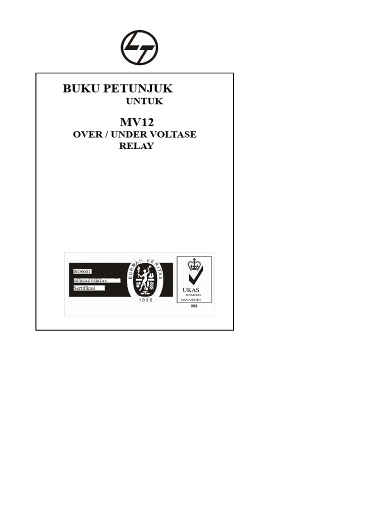 Manual Relai Perlindungan MV12 | PDF