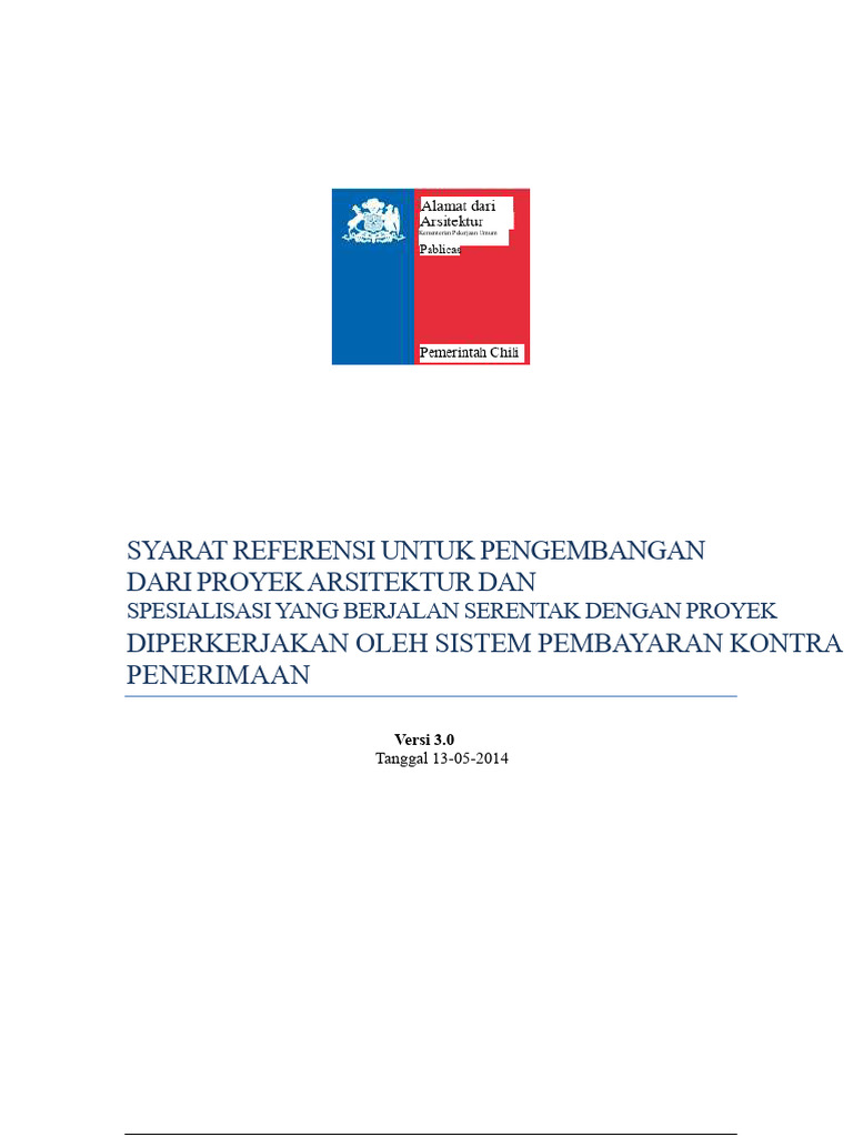 Ketentuan Referensi Untuk Pengembangan Proyek Arsitektur Dan Spesialisasi | PDF