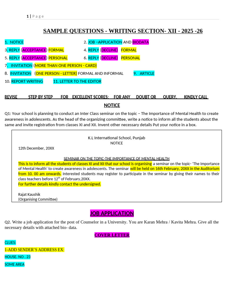 Writing Section Sample Questions 2025-26 | PDF | Advertising | Consumerism