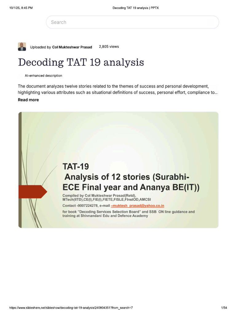 PPDT For The SSB After The Cds Exam Have An SSB So It Helful For ...
