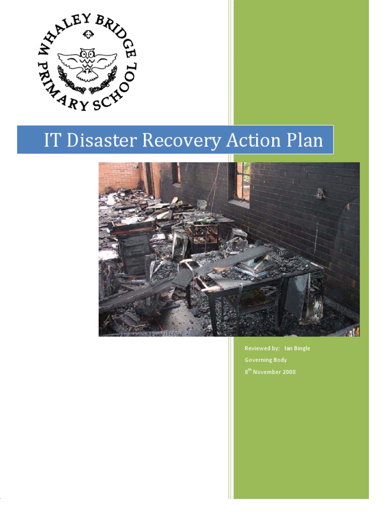 Whaley Bridge School IT Recovery Plan | PDF | Backup | Disaster Recovery