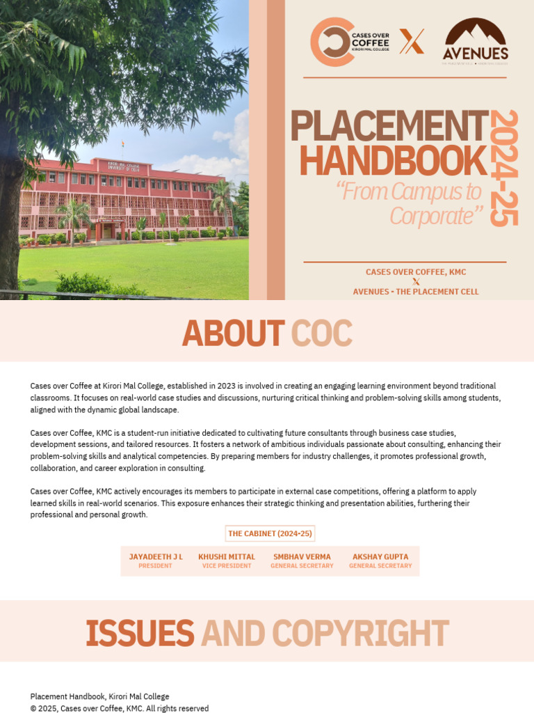 CoC Placement Handbook 2025 | PDF | Greeks (Finance) | Option (Finance)