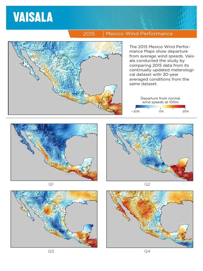 2015 Mexico Wind Speed Analysis | PDF