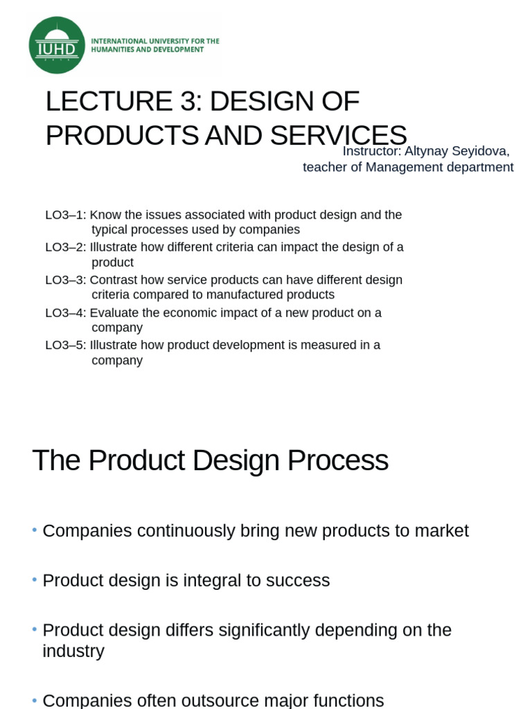 Product and Service Design Essentials | PDF | Net Present Value