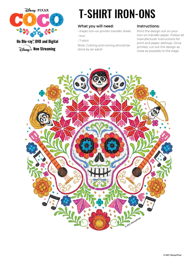 D7341 Coco Iron Ons Cover | PDF | Printing | Graphic Design
