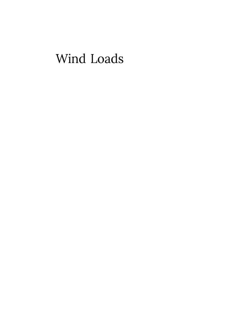 Wind Load | PDF | Pascal (Unit) | Roof
