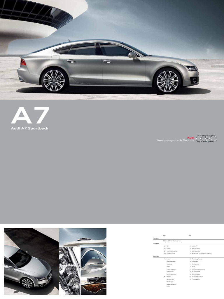 Audi A7 Brochure My | PDF