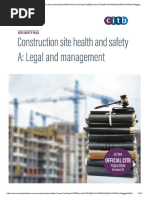 CITB GE700 Guidelines Overview | PDF