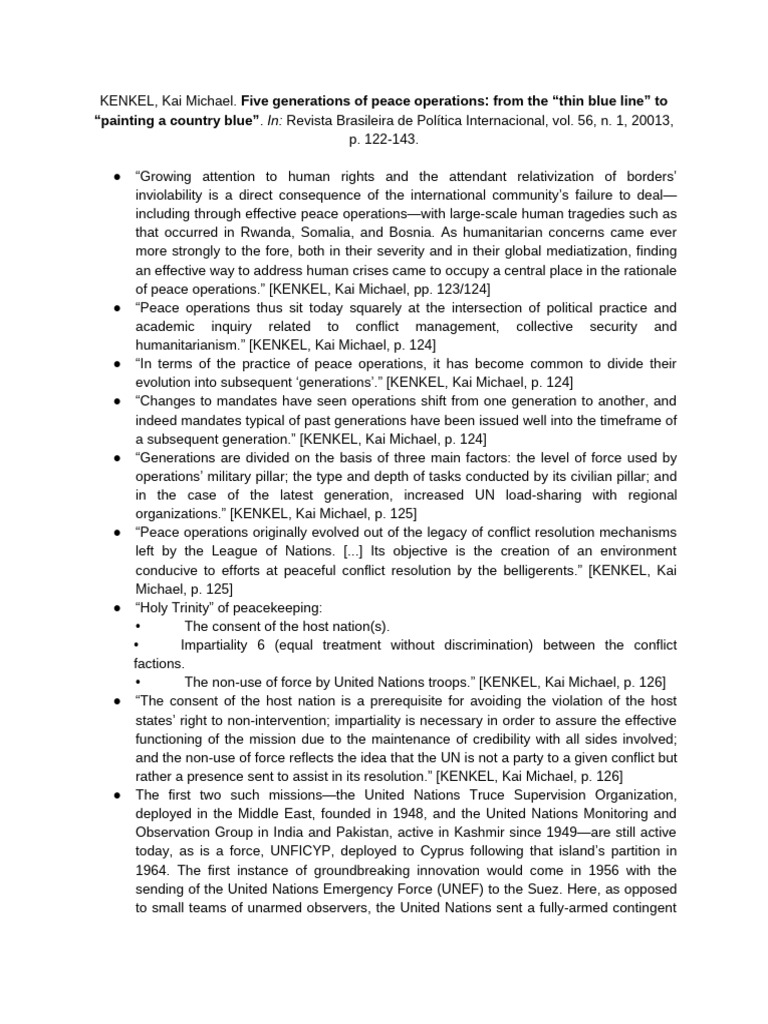 Evolution of Peace Operations Explained | PDF | United Nations ...