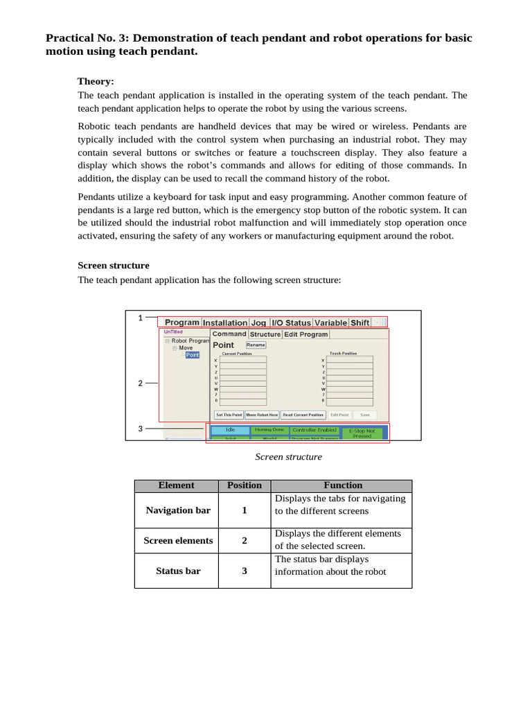 Exp3 - Teach Pendant | PDF | Login | Computing
