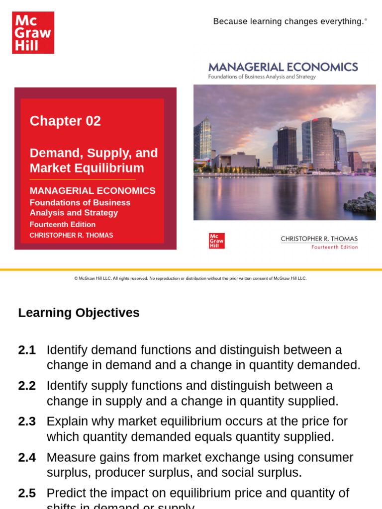 Thomas 14e CH02 PPT Accessible | PDF | Economic Surplus | Demand