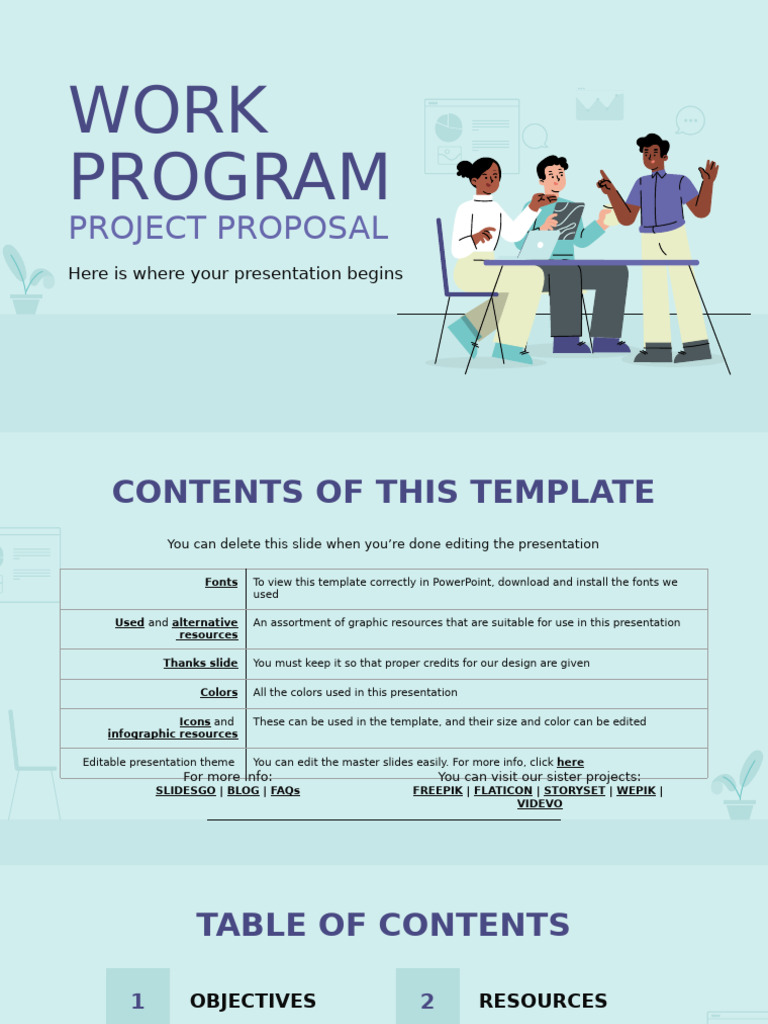 Work Program Project Proposal by Slidesgo | PDF | Expense | Customer Relationship Management