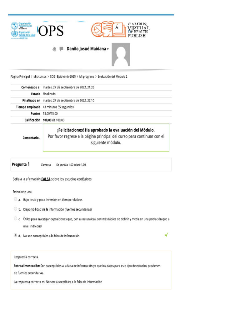 Evaluation of Module 2 - Review of The Attempt | PDF