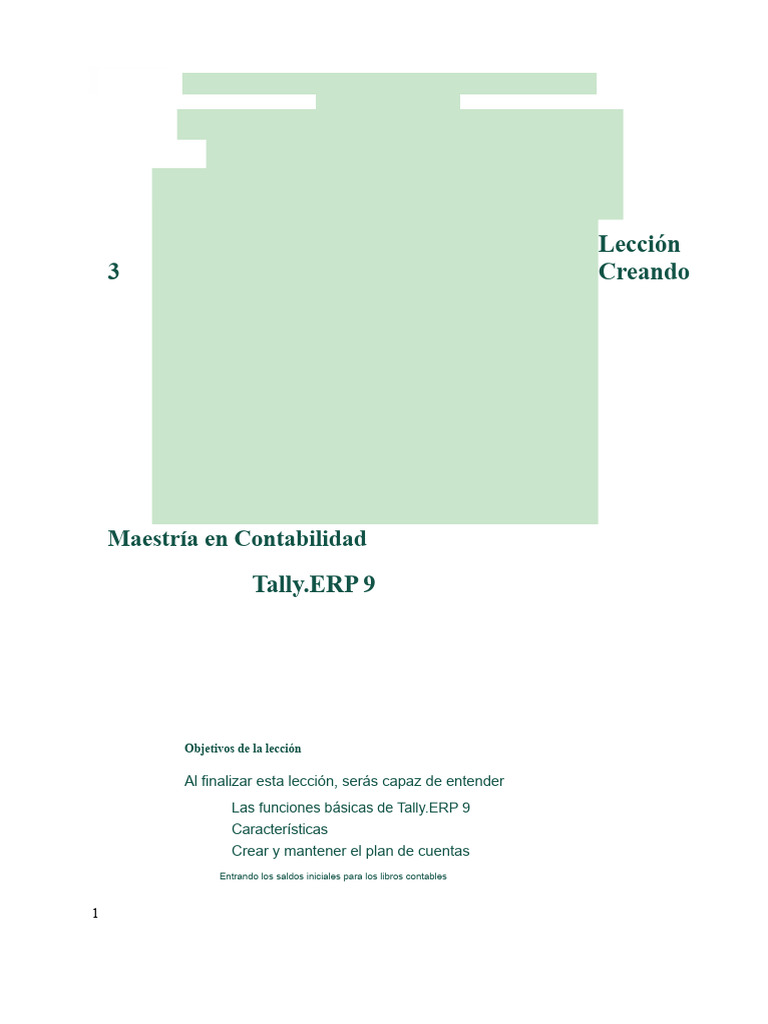 Creando Maestros de Contabilidad en Tally - Erp 9 | PDF | Contabilidad ...