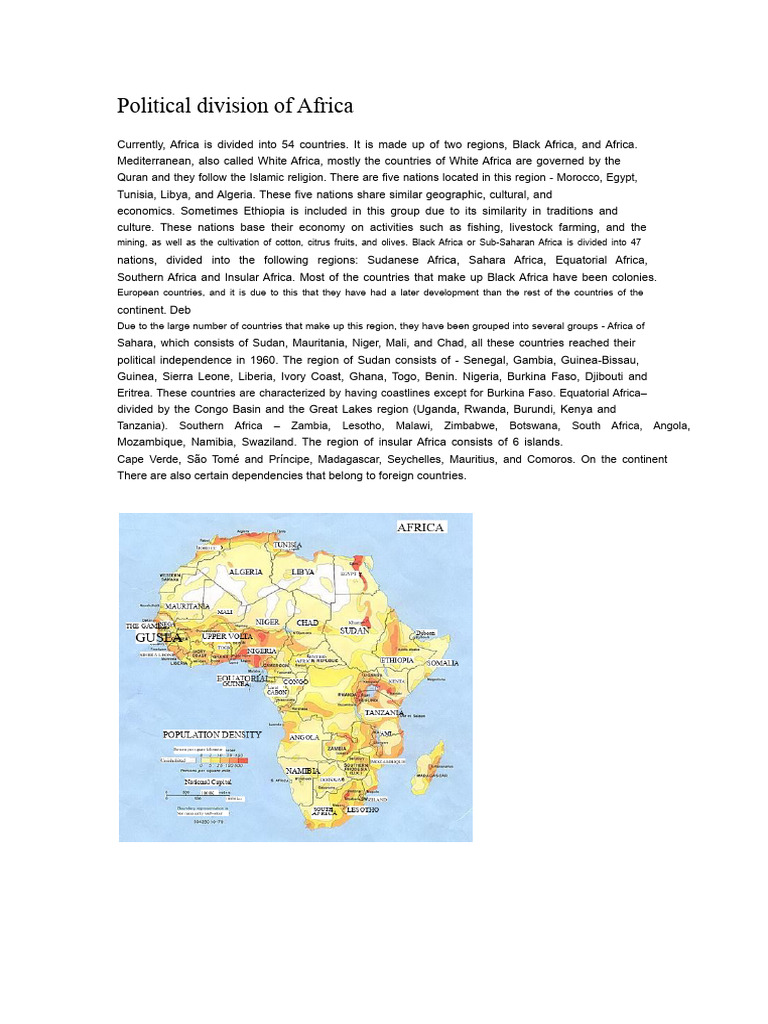 Political Division of Africa | PDF | Africa | Electromagnetism