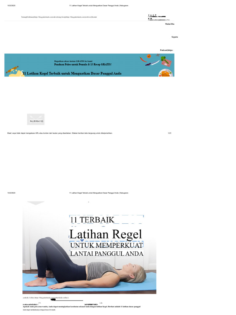 11 Latihan Kegel Terbaik Untuk Menguatkan Otot Panggul Anda - Kebugaran ...