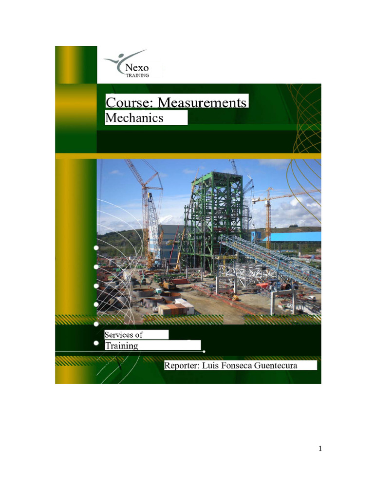 Manual of Mechanical Measurements | PDF | Engineering Tolerance