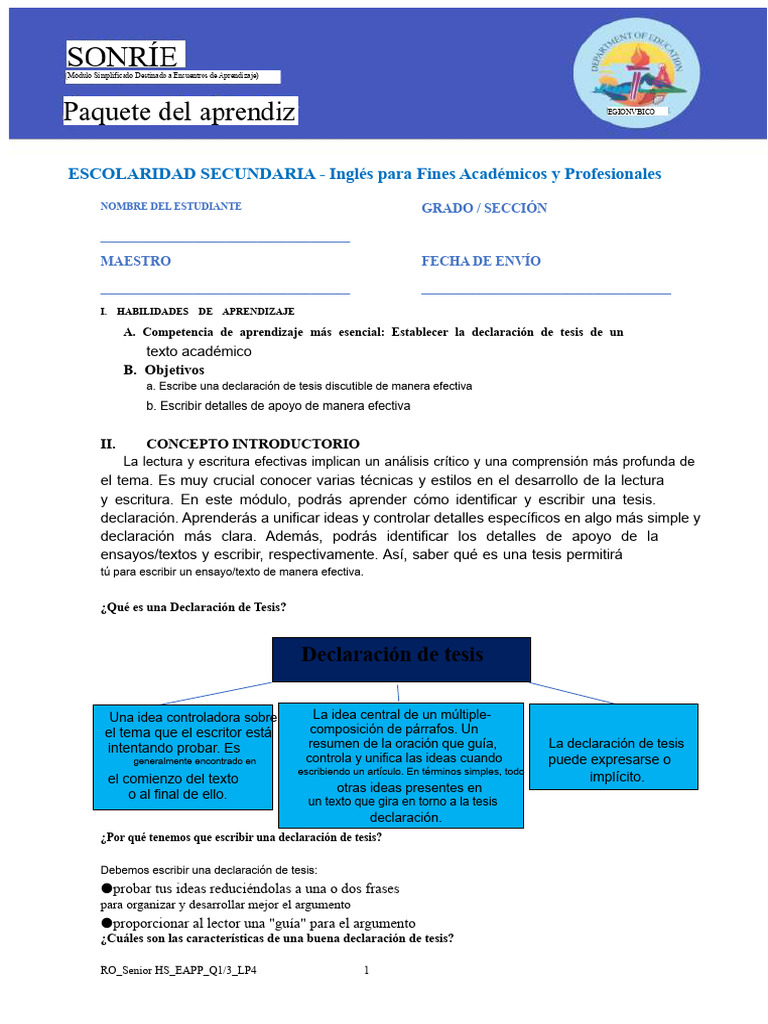 EAPP Grado-11-12 S1-2 Q1-3 LP-4 | PDF | Ensayos | Escritores