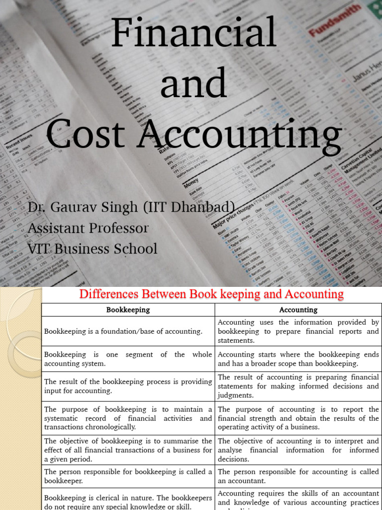 Financial and Cost Accounting | PDF | Debits And Credits | Accounting