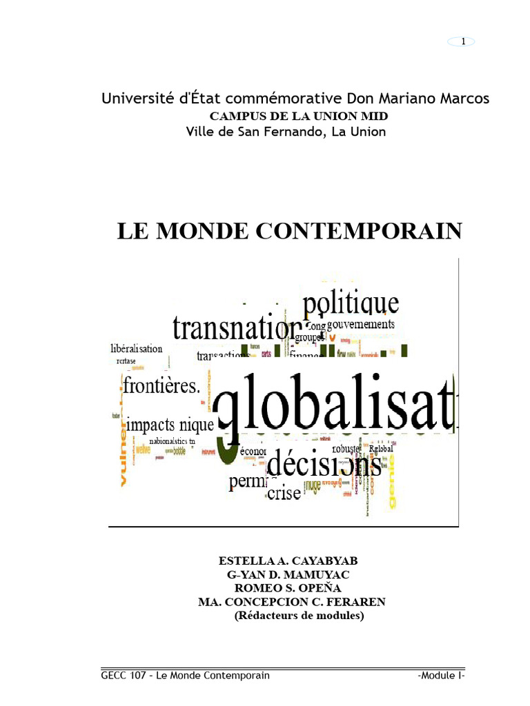 Introduction à la Mondialisation Globale | PDF | Globalisation | Économie