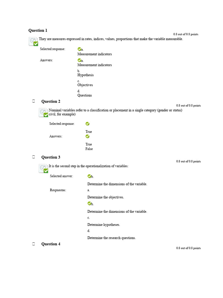 Research Methodology Exam 2 | PDF | Sampling (Statistics) | Level Of ...