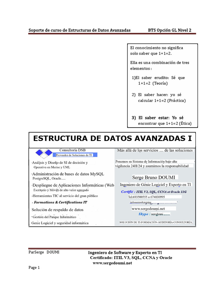 Estructuras de Datos Avanzadas | PDF | Algoritmos | Programación