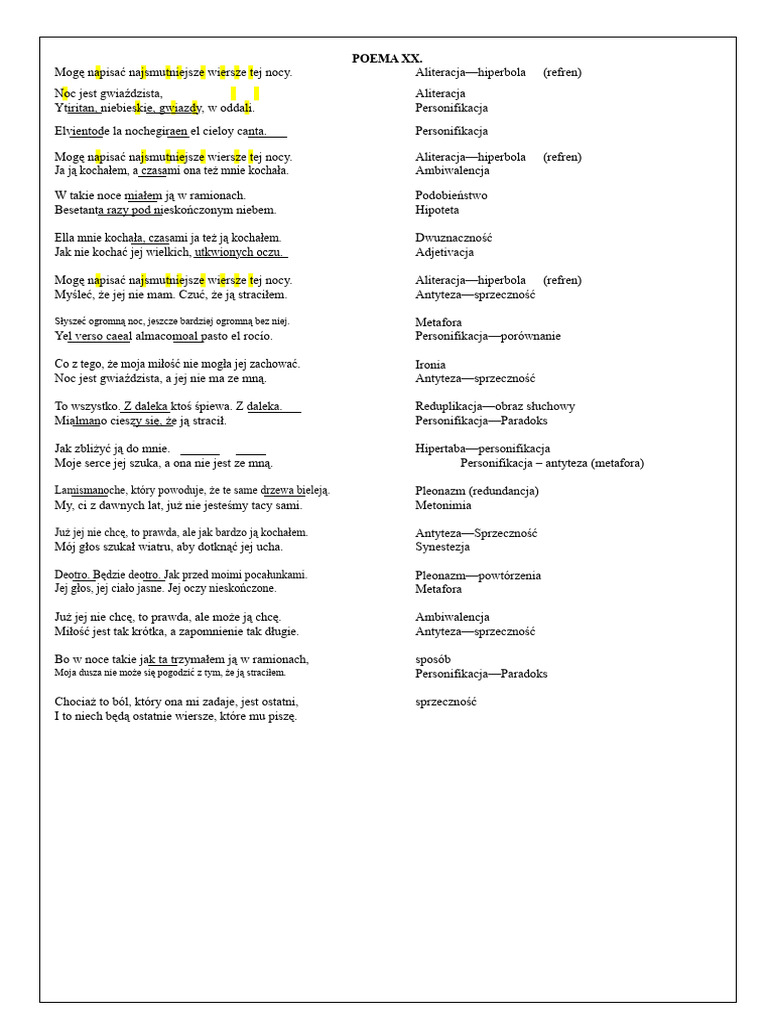 Poem XX | PDF
