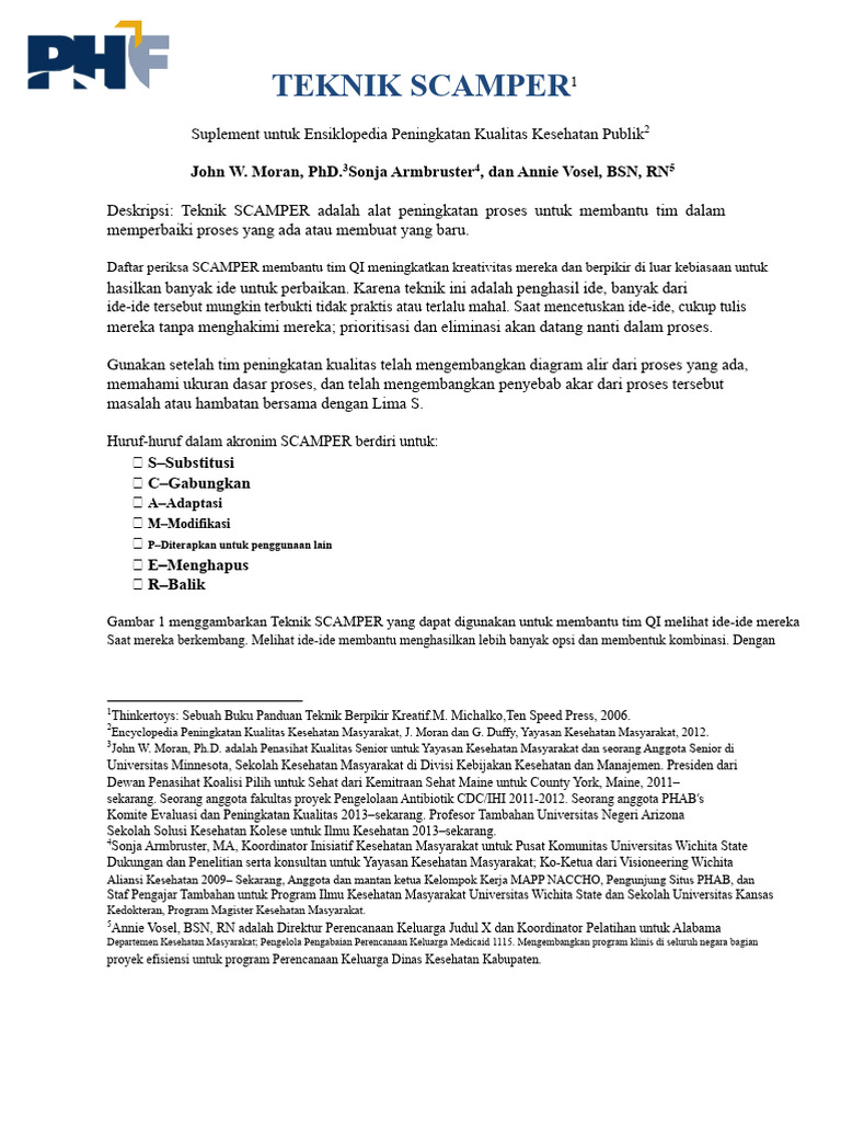 Alat Teknik SCAMPER | PDF