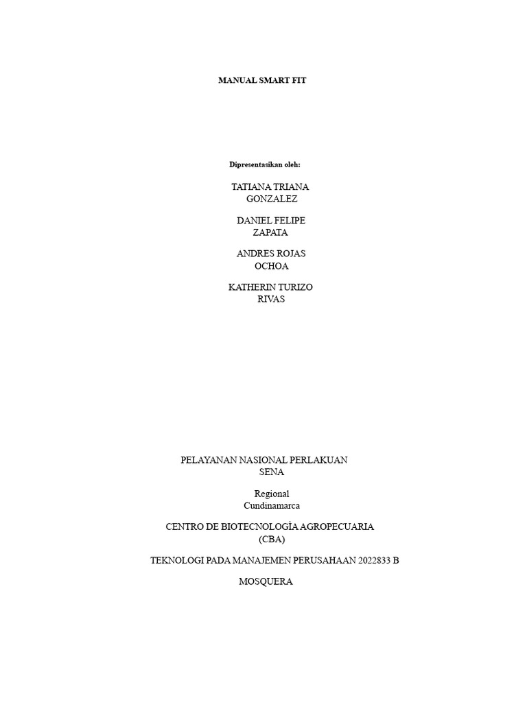 Manual Prosedur Smart Fit 2023 | PDF