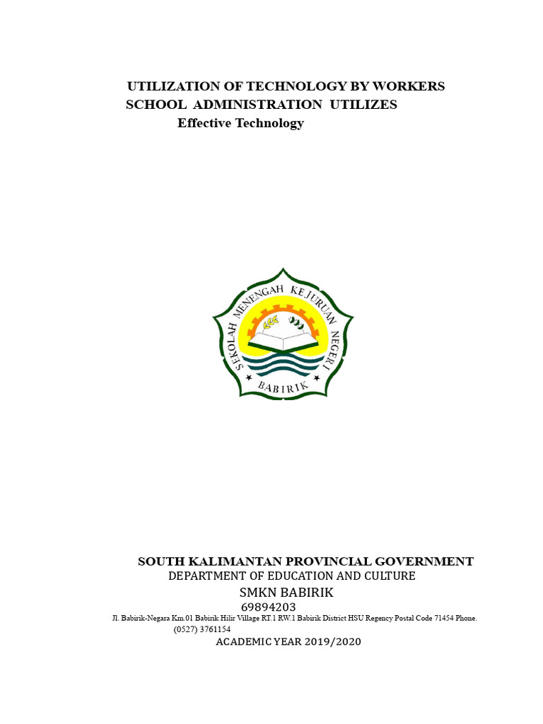 The Utilization of Information Technology in Elementary School | PDF ...