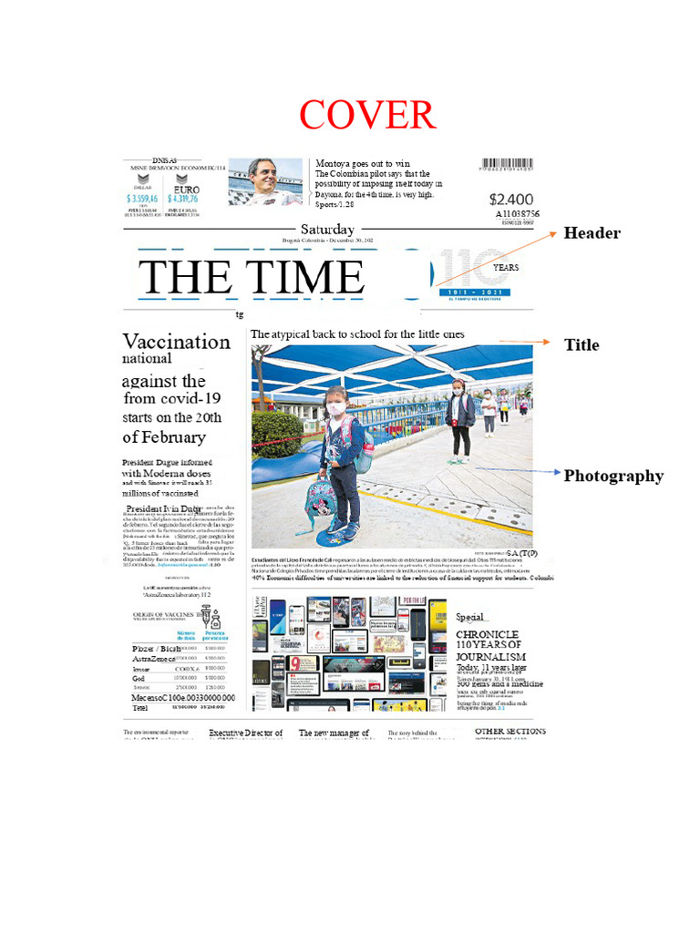 Activity The Newspaper and Its Parts | PDF