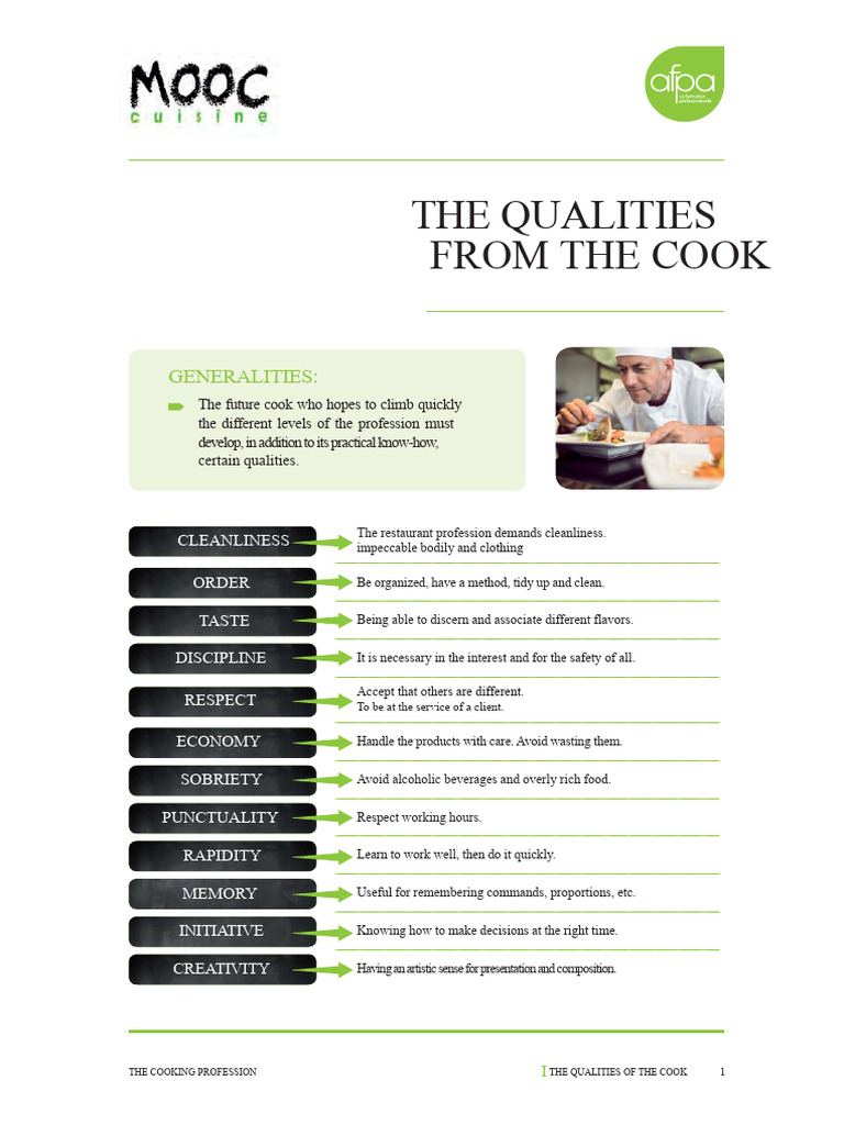 The Qualities of The Chef | PDF