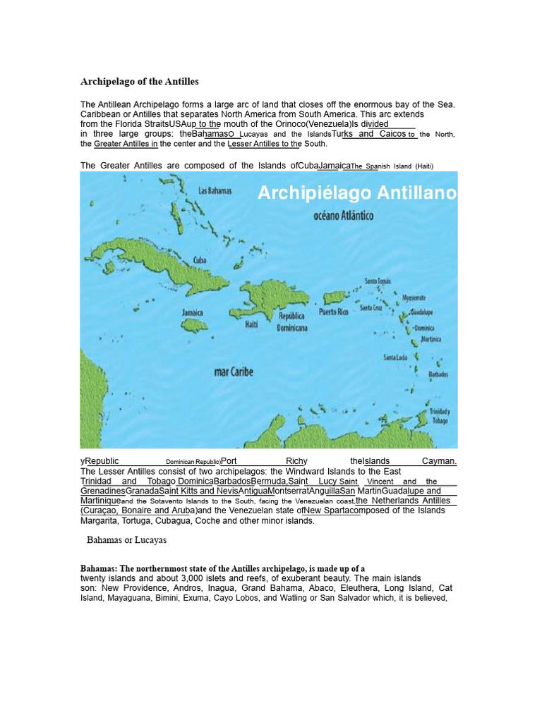 Archipelago of The Antilles | PDF | Lesser Antilles | Caribbean
