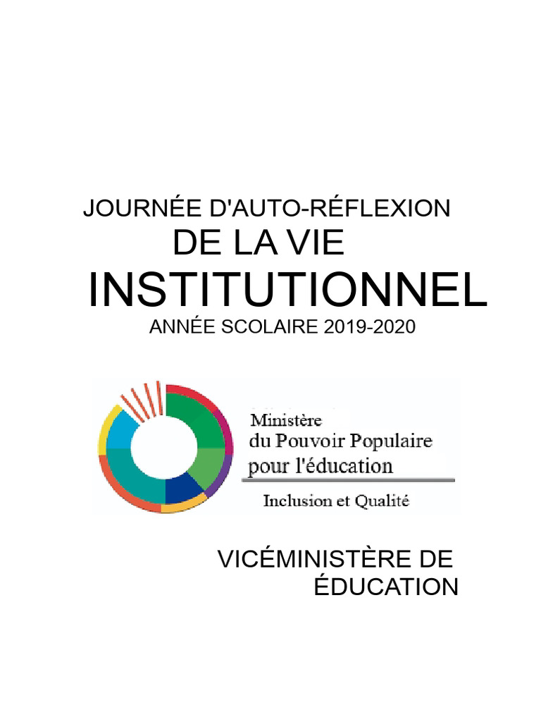 Journée d'Autoévaluation Éducative 2019-2020 | PDF | Pédagogie ...