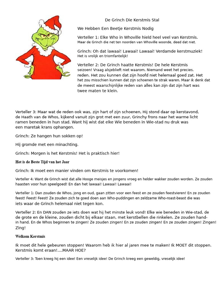 De Grinch Script | PDF