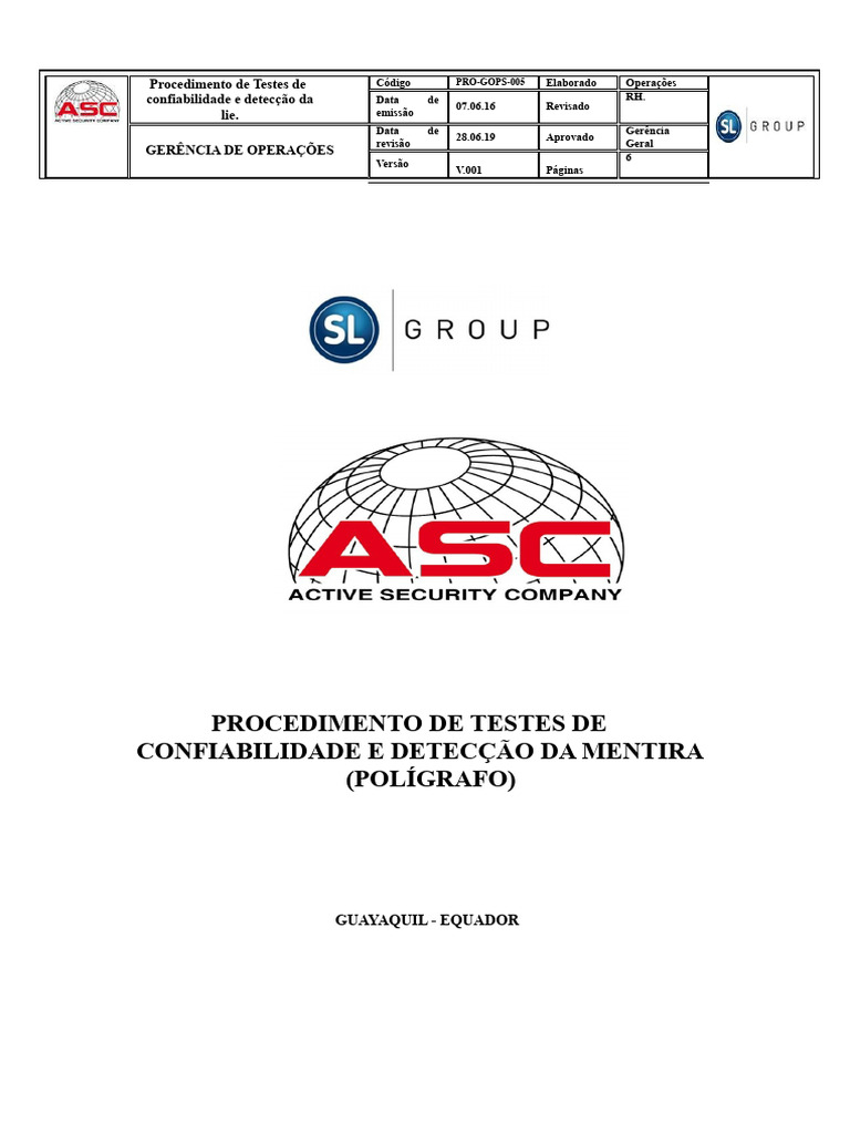 Testes de Confiabilidade com Polígrafo | PDF | Entrevista | Análise de ...