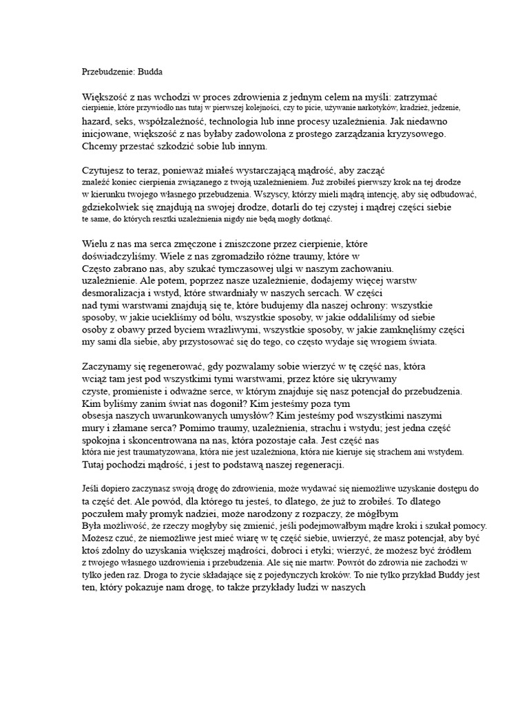 Przebudzenie Buddy | PDF