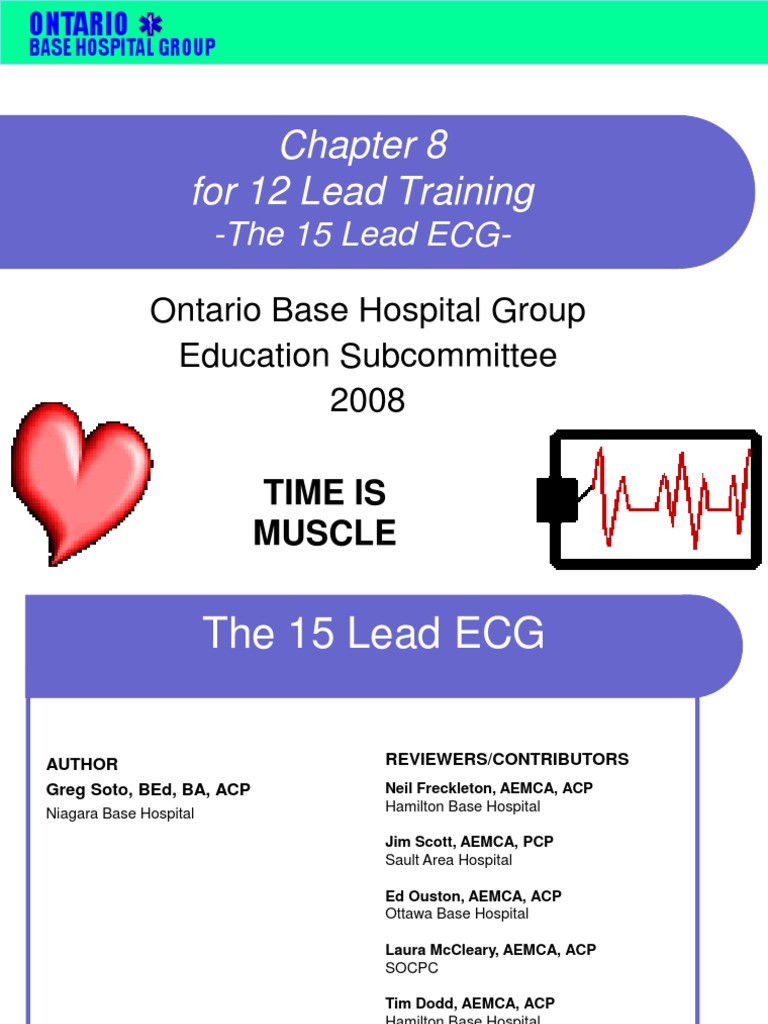 15 Lead ECG Training PP | PDF | Electrocardiography | Heart