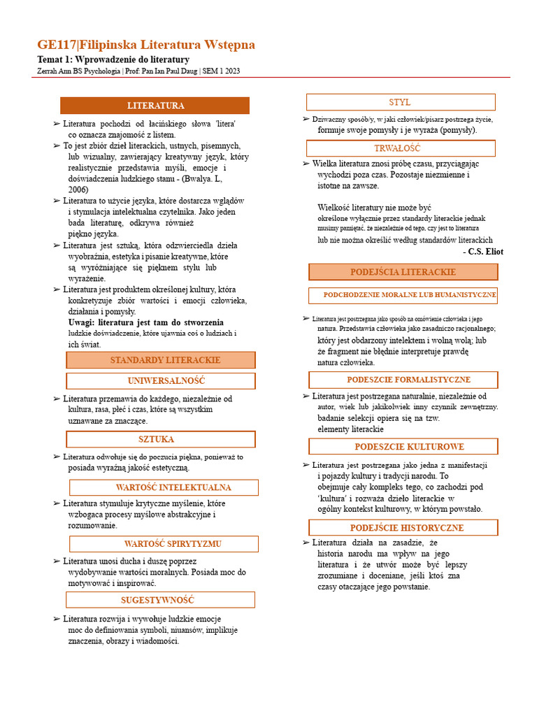 Ge117 Notes | PDF