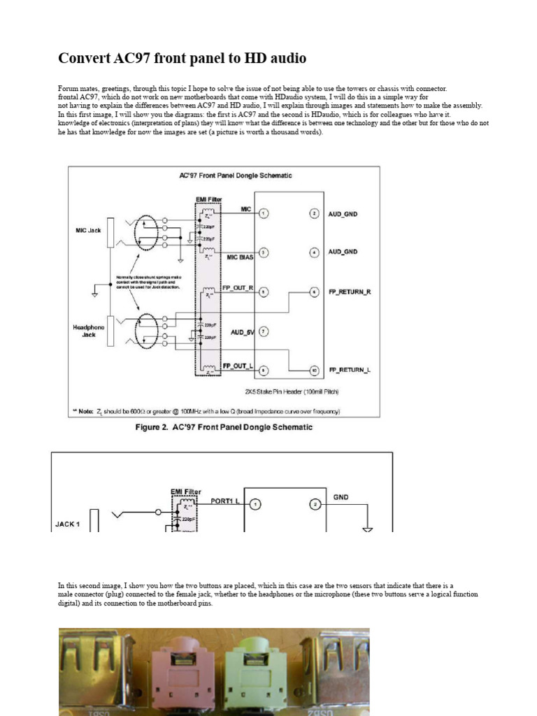 AC97 to HD Audio Conversion Guide | PDF