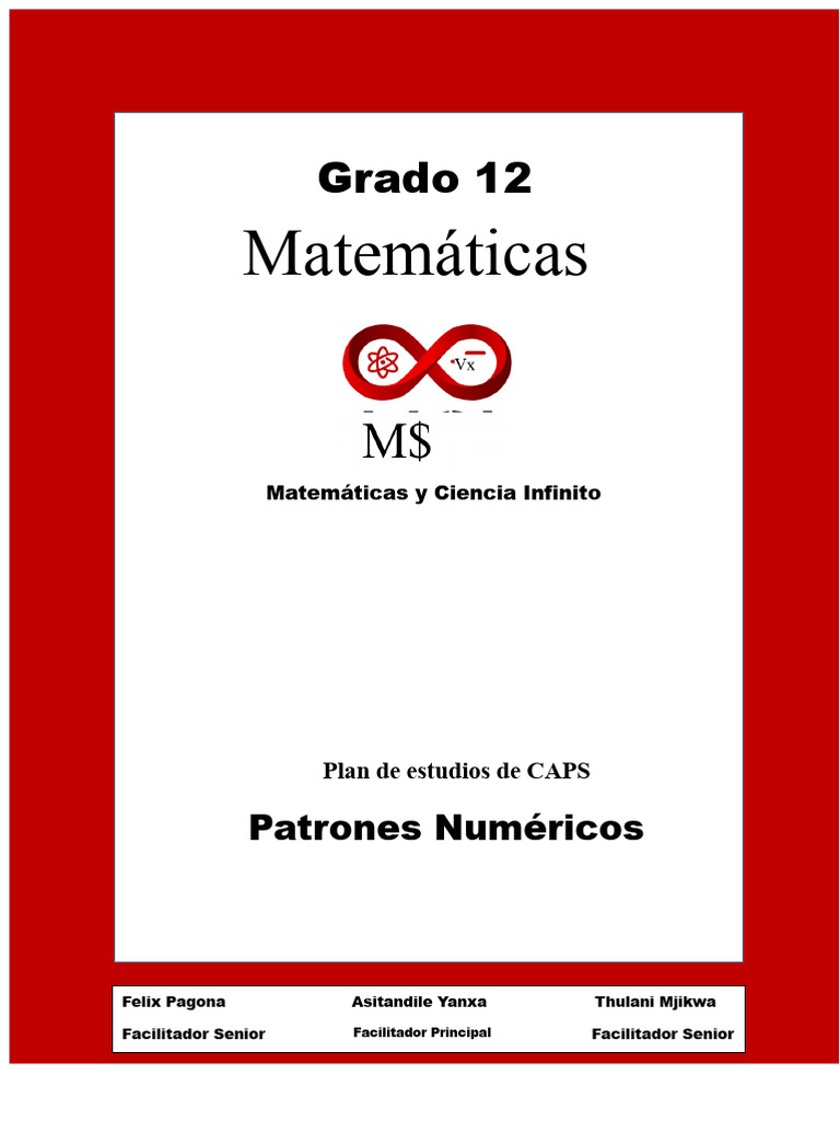 Actividades de Patrones Numéricos Cuadráticos | PDF | Matemáticas ...