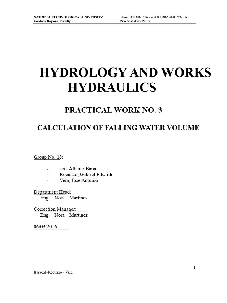 Water Volume Calculation in Hydrology | PDF | Water Vapor | Water
