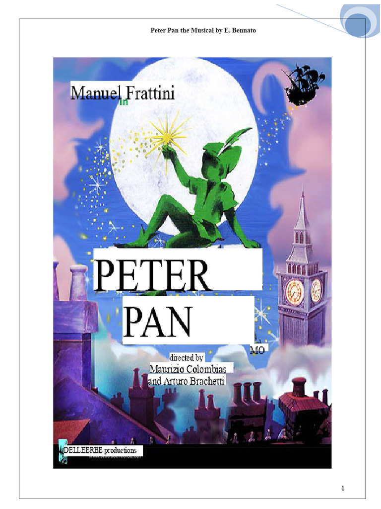 Peter Pan by E.Bennato Original Script | PDF | Peter Pan | Wendy Darling